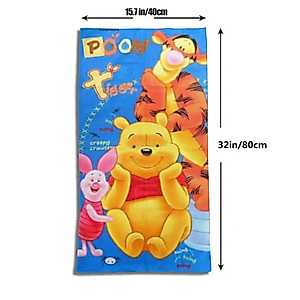 Fashion Towels, Quick-Drying Super Absorbent Soft Microfiber Dis Ney Cartoon Series Hand Towel 32×16 (40cm×80cm) inch (Cartoon W Pooh 8)