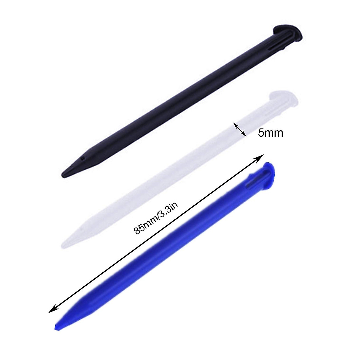 YouU 6 Pcs Colorful Plastic Replacement Touch Screen Stylus Pen, Compatible with Nintendo New 3DS XL, New 3DS LL