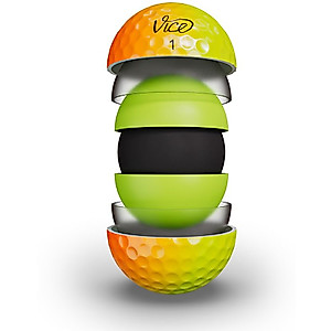 VICE Golf Limited Edition Pro Plus Golf Balls (Shade Yellow Orange)