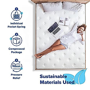 Olee Sleep 10 inch Omega Hybrid Gel Infused Memory Foam and Pocket Spring Mattress (Twin)