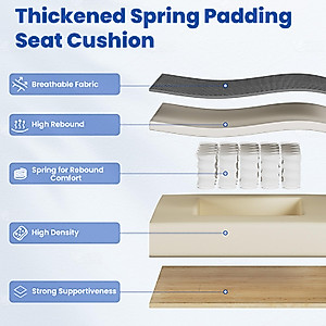 Executive Office Chair Big and Tall with Massage Lumbar Support 450lbs Reclining Office Chair with Footrest Heavy Duty Desk Chair High Back Ergonomic Fabric Chair for Heavy People Dark Gray