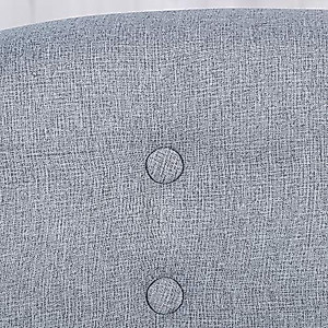 Qaba 2-Seat Kids Sofa Linen Fabric and Wooden Frame Sofa for Kids and Toddlers Ages 3-7, 11" High Seat, Gray