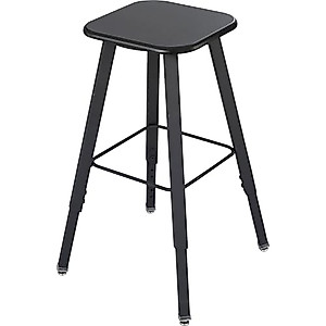 Safco Products 1205BL Alphabetter® Stool for Alphabetter Stand-Up Desk (Sold Separately), Black Frame, Black Seat Classroom and Home School Desk