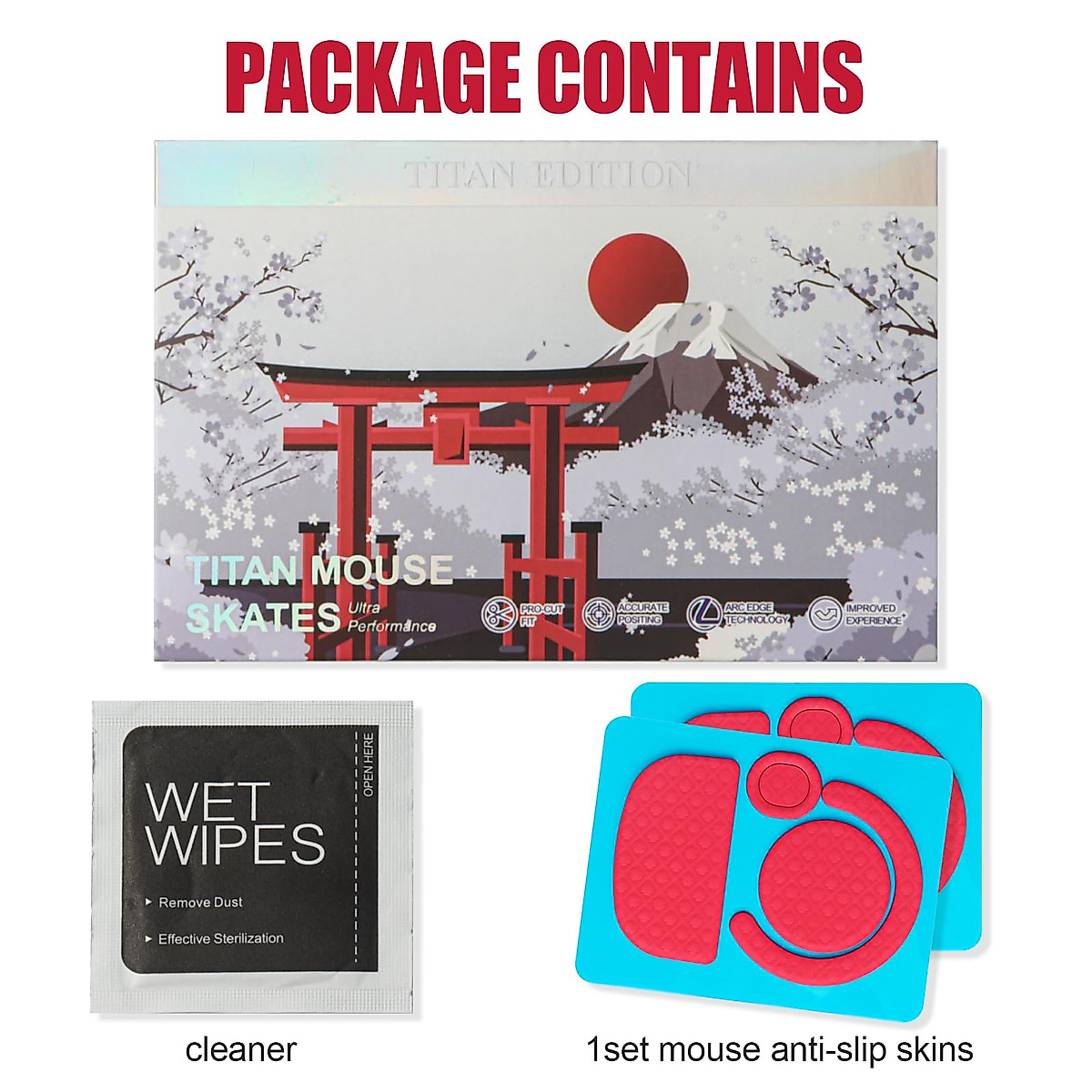 Mouse Feet Stickers 2 pcs Suitable for Logitech G PRO X Superlight Gaming Mouse 3D Dark Pattern Low Friction Glide Feet PTFE Red Mice Glider Professional Mice Upgrade Kit