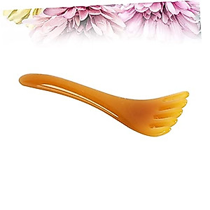 Healeved Massagers for Feet Thai Massage Tool Massaging Comb Jade Massager Massage Comb Massage Stick Facial Massage Tool Jade Comb Five Claw Massager Tendon Stick Sole of Foot
