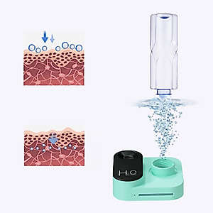 Personal Portable Travel Humidifier Ultrasonic Cool Mist Water Bottle with Auto Shut-Off, Adjustable Travel USB Mini for Car Home Bedroom Office Hotel (Green)