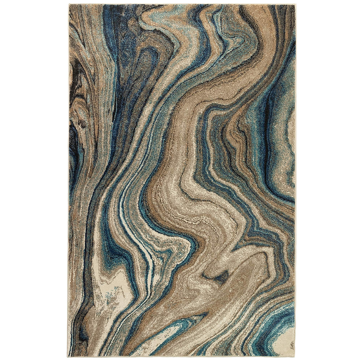Transocean Liora Manne Ashford Agate Indoor Blue 7'10"X9'10" Rug