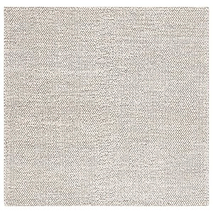 SAFAVIEH Natura Collection 6' Square Grey/Ivory NAT425F Handmade Premium New Zealand Wool Living Room Dining Bedroom Area Rug