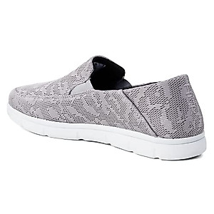 HUK mens Brewster Slip on | Wet Traction Fishing & Deck Boat Shoe, Performance - Overcast Grey, 12 US