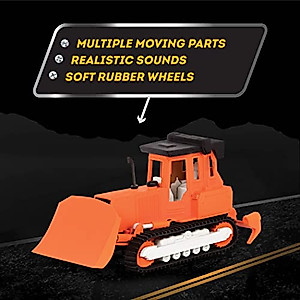 Driven by Battat – Toy Bulldozer For Kids – 1:24 Scale – Toy Construction Vehicle – Realistic Sounds – Movable Parts – Gift Toy Car for 3 Years +