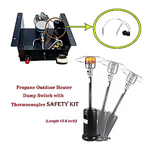 MENSI Propane Gas Patio Heater Repair Replacement Parts Thermocoupler with Dump Switch Control Safety Kit