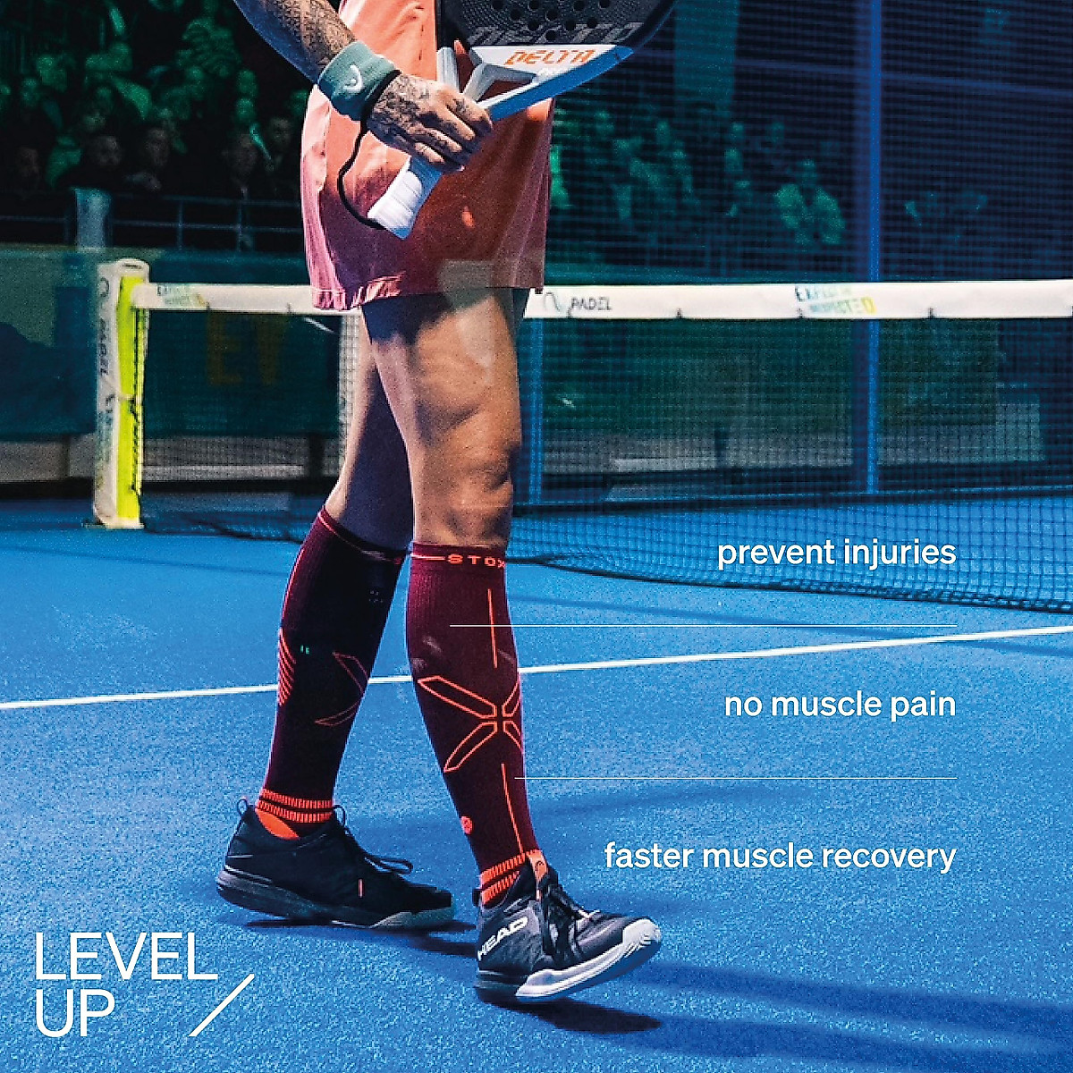 STOX Energy Socks - Sports Socks for Women - Premium Compression Socks - Prevent Injuries & Muscle Pain - Faster Recovery