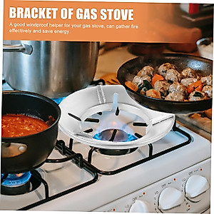 Cabilock Wok Rack Iron Gas Stove Wok Support Ring Wok Support Stand Energy Saving Cooktop Range Pan Gas Cover for Home Restraurant Hotel (Silver)