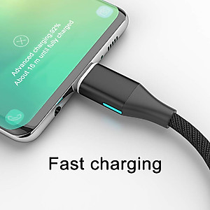 N. NETDOT Gen 10 Magnetic Charging Cable, Fast Charging, Compatible with USB-C and Micro-USB Phones, 10 Tips Included (5 Pack,1ft/3.3ft/5ft/6.6ft/6.6ft)