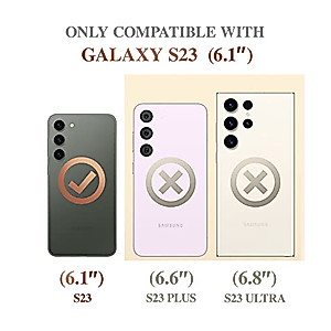 GVIEWIN Compatible with Samsung Galaxy S23 Case with Slide Camera Cover + Screen Protector, [10FT Military-Grade Drop Tested] Marble Slim Fit Shockproof Protective Phone Case 6.1" 2023(Burgundy/Gold)