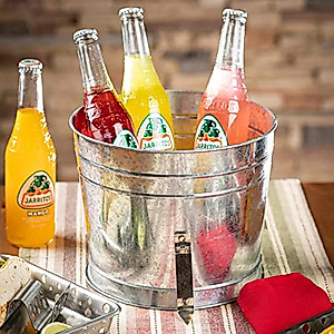 TableCraft Products BDGTUB 1.75 gal Galvanized Tub/Base for Glass Beverage Dispensers, Replacement Top