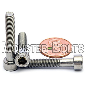 MonsterBolts - M5 x 30mm Socket Head Screws, DIN 912, A2 Stainless Steel, Partial Thread, 20 Pack