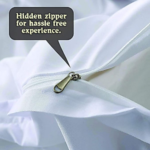 5 Pcs Plain Duvet Cover Set - Oversized King (116'' x 98'') Size Hot Pink Comforter/Quilt Cover 100% Egyptian Cotton 800 Thread Count with Zipper & Corner Ties (1 Duvet Cover & 4 Pillowshams)