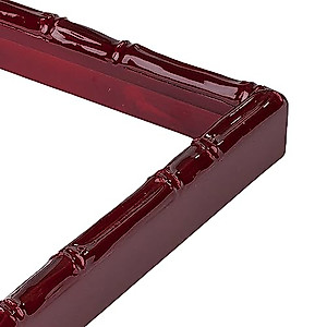 8" x 10" Shimmering Red Moffit Narrow Width Table Top Frame - 100% Natural Wood & High Definition Glass, Used Vertically or Horizontally for Tabletop Display Contemporary Style Frame