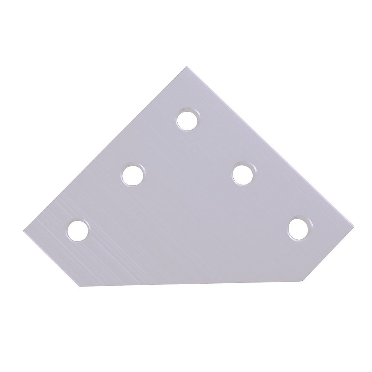 Mergorun，3D Printer 90 Degree 60 x 60 x 4MM L Type with 5 Hole Joining Plates for CNC 2020 V-Slot Aluminum Profiles Pack of 10