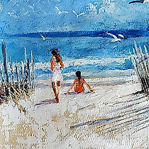 SOLD - Hampton's Summer, Seascape by Internationally Renowned Painter Yary Dluhos