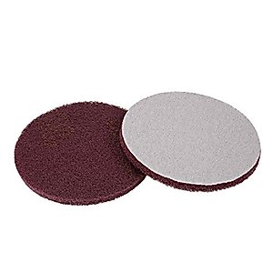 uxcell 2pcs Drill Power Brush Tile Scrubber Scouring Pads 5 Inch Hoop and Loop Surface Conditioning Disc for Household Cleaning