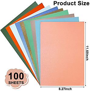 100 Sheets Shimmer Cardstock Light Green, 8.5 x 11-inch Metallic cardstock, 79lb-210gsm glitter cardstock Printer paper, Perfect for Certificates, Invitations, Wrapping, Weddings Card, Craft Card