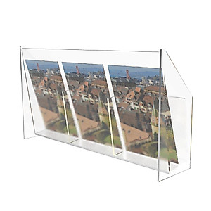 FixtureDisplays® 4 X 6 Post Card Greeting Card Notebook Display Slot Width 4.3" Clear Countertop 10853-CARD-NPF