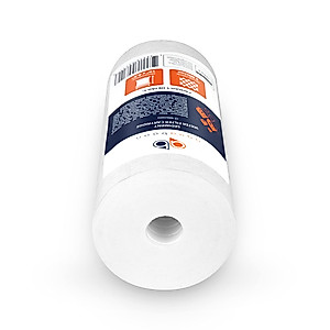 Aquaboon 6-Pack of 5 Micron 10" x 4.5" Sediment Water Filter Replacement Cartridge | Whole House Sediment Filtration | Compatible with W15-PR, HD-950, WFHD13001B, GXWH35F, GXWH30C, HF45-10BLBK10PR