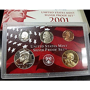 2001 U.S. Mint Silver Proof Set Set Uncirculated