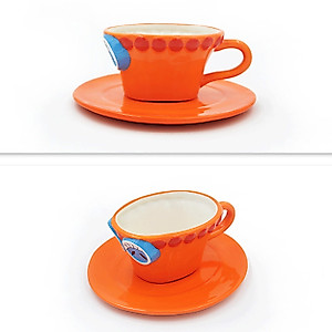 Roffatide Anime Coffee Mugs Portgas·D· Ace Hat Ceramic Coffee Tea Milk Cup Office Cup Gift or Souvenir for Christmas Birthday