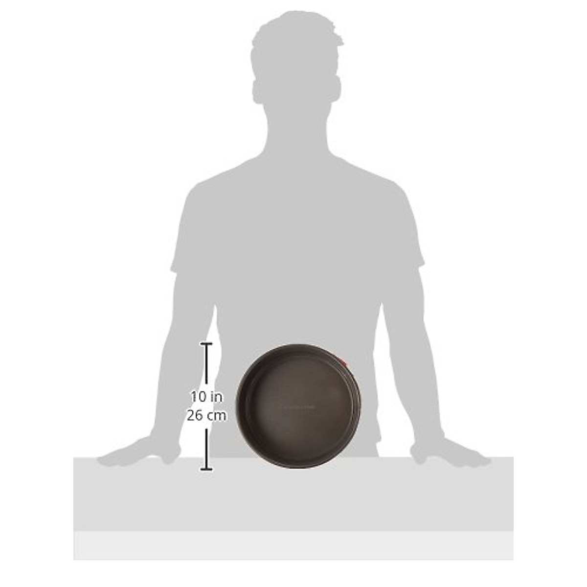 Rachael Ray Oven Lovin' Nonstick Bakeware Springform Baking Pan/ Springform Cake Pan / Cheesecake Pan With Grips, Round - 9 Inch, Gray