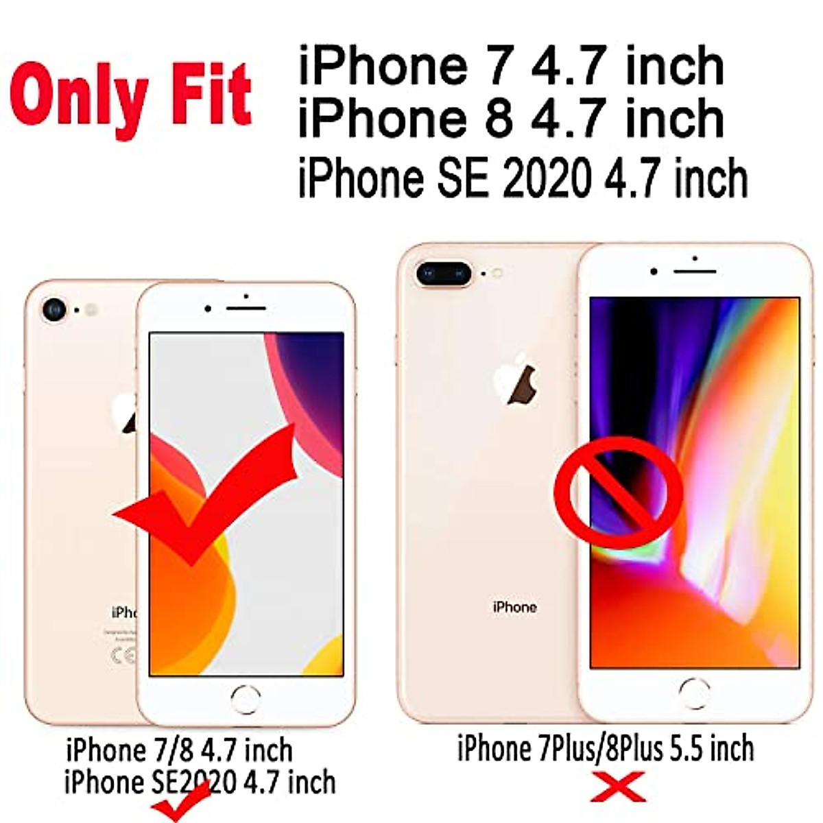 Qokey Compatible with iPhone SE Case 2022/2020,iPhone 8 Case,iPhone 7 Case 4.7 inch Flower Cute Fashion Cover for Women Girl 360 Degree Rotating Ring Kickstand Soft TPU Shockproof Cover Rose Butterfly