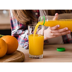 Acrylic Drinking Glasses [Set of 18] Glassware Set Includes 6-17oz Highball Glasses, 6-13oz Rocks Glasses, 6-7 oz Juice Glasses| Heavy Base Glass Cups for Water, Juice, Beer, Wine, and Cocktails…