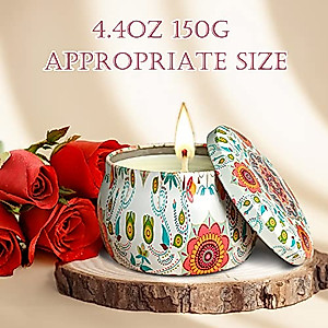 TEECOO,Scented Candles Gift Set, 4 Pack Aromatherapy Candle, Stress Relief Gifts for Women,25hBurning, Candles for Home Scented, Ideal for Birthday, Christmas, Thanksgiving, Mother's Day