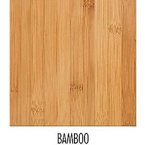 2-Shelf Storage Drawers, a Combination of Rattan-Weaved Basket and Natural Bamboo, Light Weight Night Stand