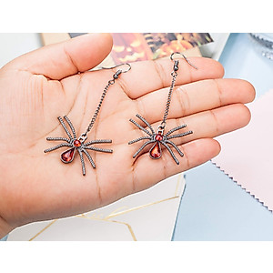 Halloween Spider Earrings Cosplay Gothic Jewelry gifts for Women Girls…