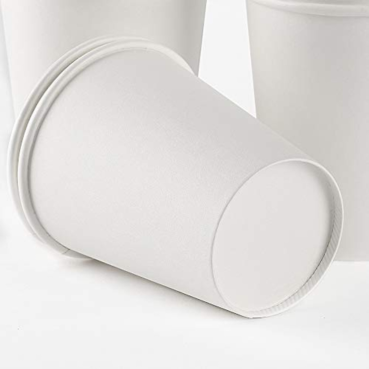 TashiBox Thick Espresso Cups Travel to Go, 200 Count (Pack of 1), White