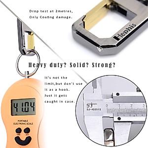 Hephis Solid Keychain with Handy Bottle Opener,Heavy Duty Key Management,Durable Car Key Chains for Men and Women(Matte Black and Gold)