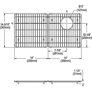 Elkay LKOBG3016RSS Bottom Grid, Stainless Steel