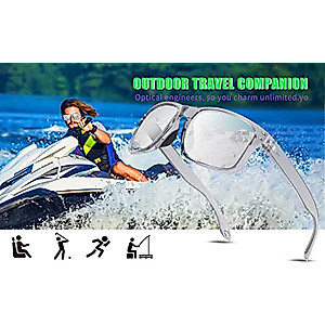 FEISEDY Classic Polarized Square Sunglasses Men Women UV Protection Sun Glasses Cycling Driving Sports Glasses B2234