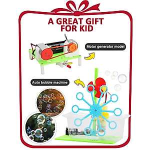 5 Set STEM Kit, STEM Projects for Kids Ages 8-12, Robotics for Kids, DC Motor Model Car Kit, Electric Building Engineering Science Experiment Kit, Toys Gifts for Boys and Girls Ages 8 9 10 11 12
