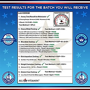 All-Star Vitamin Mega-Melatonin PM 20mg, High Potency, 180 Vegetarian Capsules, Clean-Formulated, Non-GMO, Gluten Free, Vegan, Drug-Free