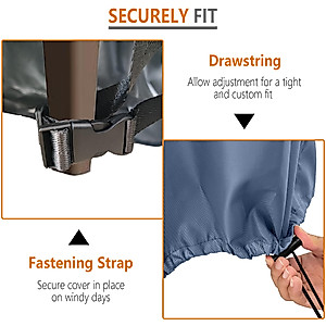 HWmatyCover Waterproof Patio Furniture Covers with Sealed Seam Heavy Duty Outdoor Chaise Lounge Covers 1Pack - 75.9" Wx 30" D x 25.9" H, Grey (M)