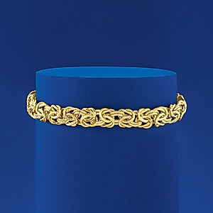 Ross-Simons 14kt Yellow Gold Byzantine Bracelet. 7 inches