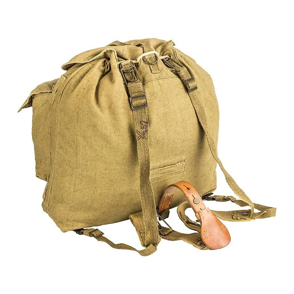 Original Czech army vintage backpack with Y straps suspenders M60 canvas daypack rucksack retro hiking buschraft