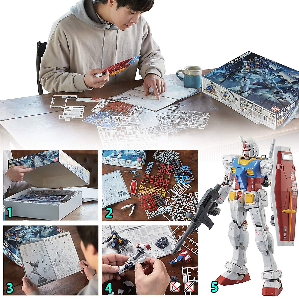 Bandai Gunpla Model Kit - Gundam - SD Gundam EX-Standard 004 Wing Gundam Zero (EW) - Built-in Robot - MK57600/5057600