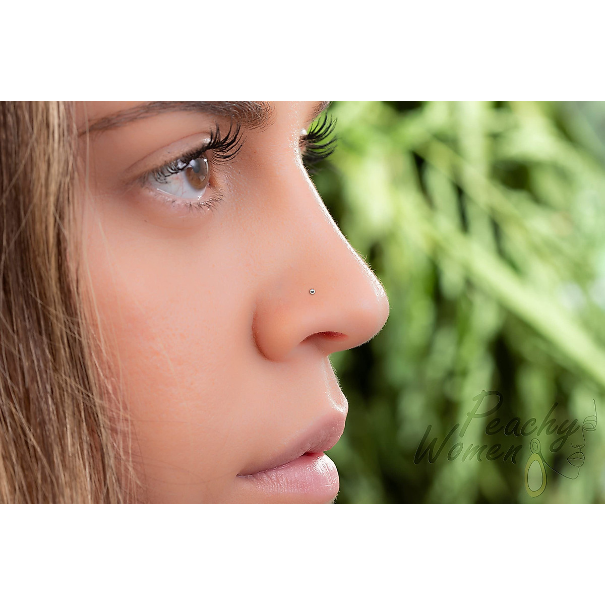 Very Tiny Nose Stud Ball 1mm - 925 Sterling Silver Micro Nose Stud Small Ball - Dainty Nose Stud Piercing L Shape