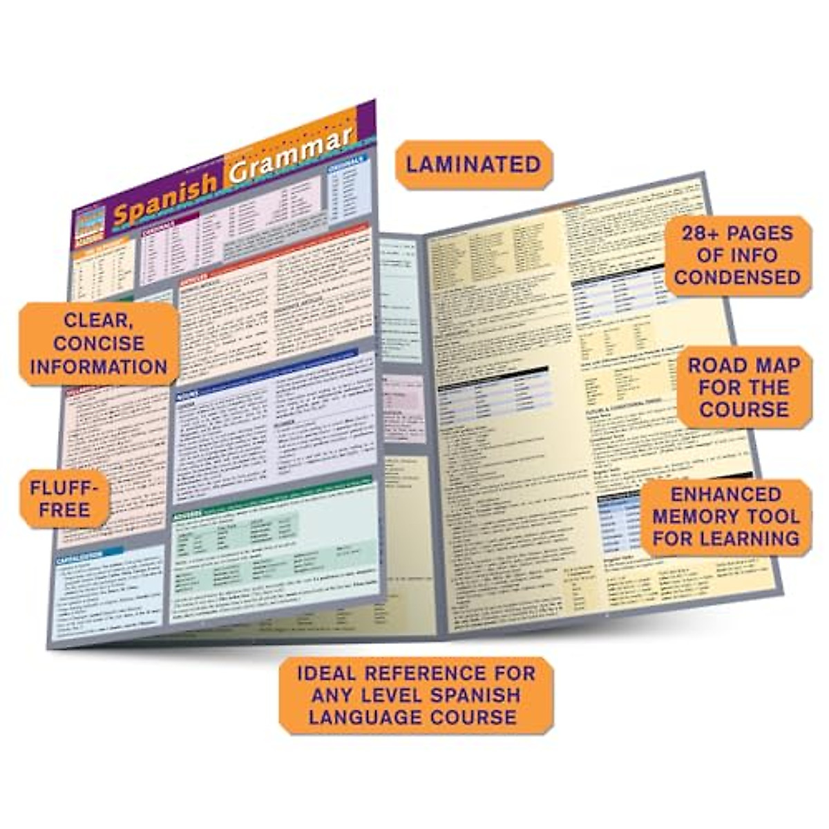 Spanish Grammar: a QuickStudy Laminated Reference Guide