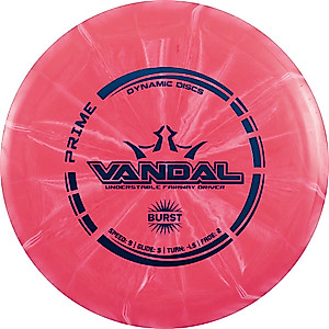 Dynamic Discs Prime Burst Vandal Fairway Driver Golf Disc [Colors May Vary] - 170-172g